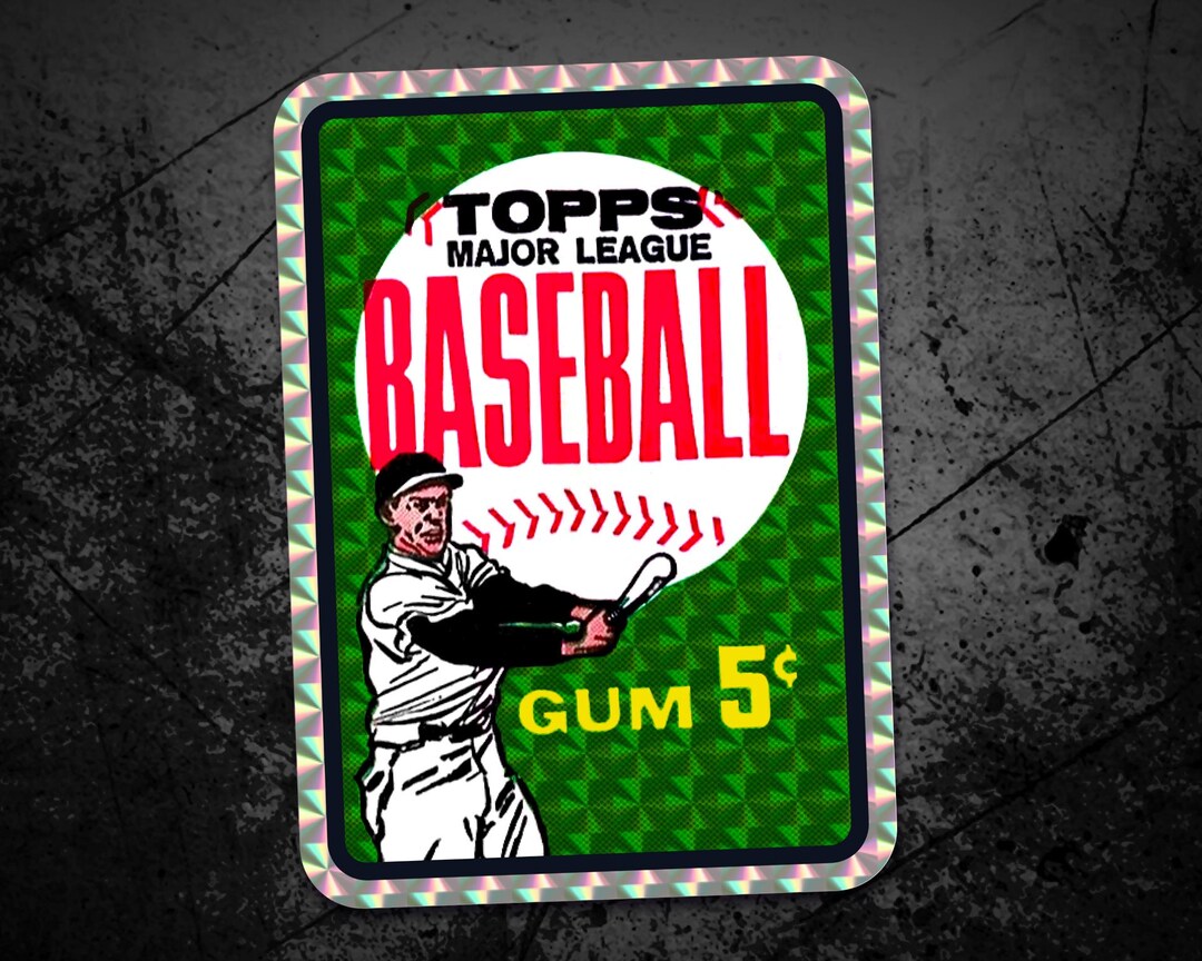 Topps Major League Baseball Gum 5 Cent Prism Sticker – Vintage Baseball ...