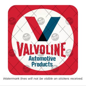 Valvoline Sticker, Vintage Oil Can Decal, Retro Automotive Logo ...