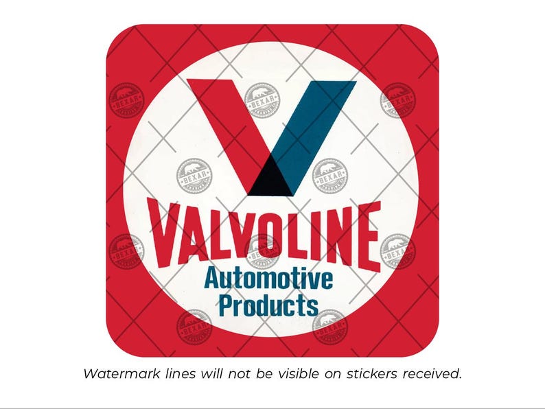 Valvoline Sticker, Vintage Oil Can Decal, Retro Automotive Logo ...