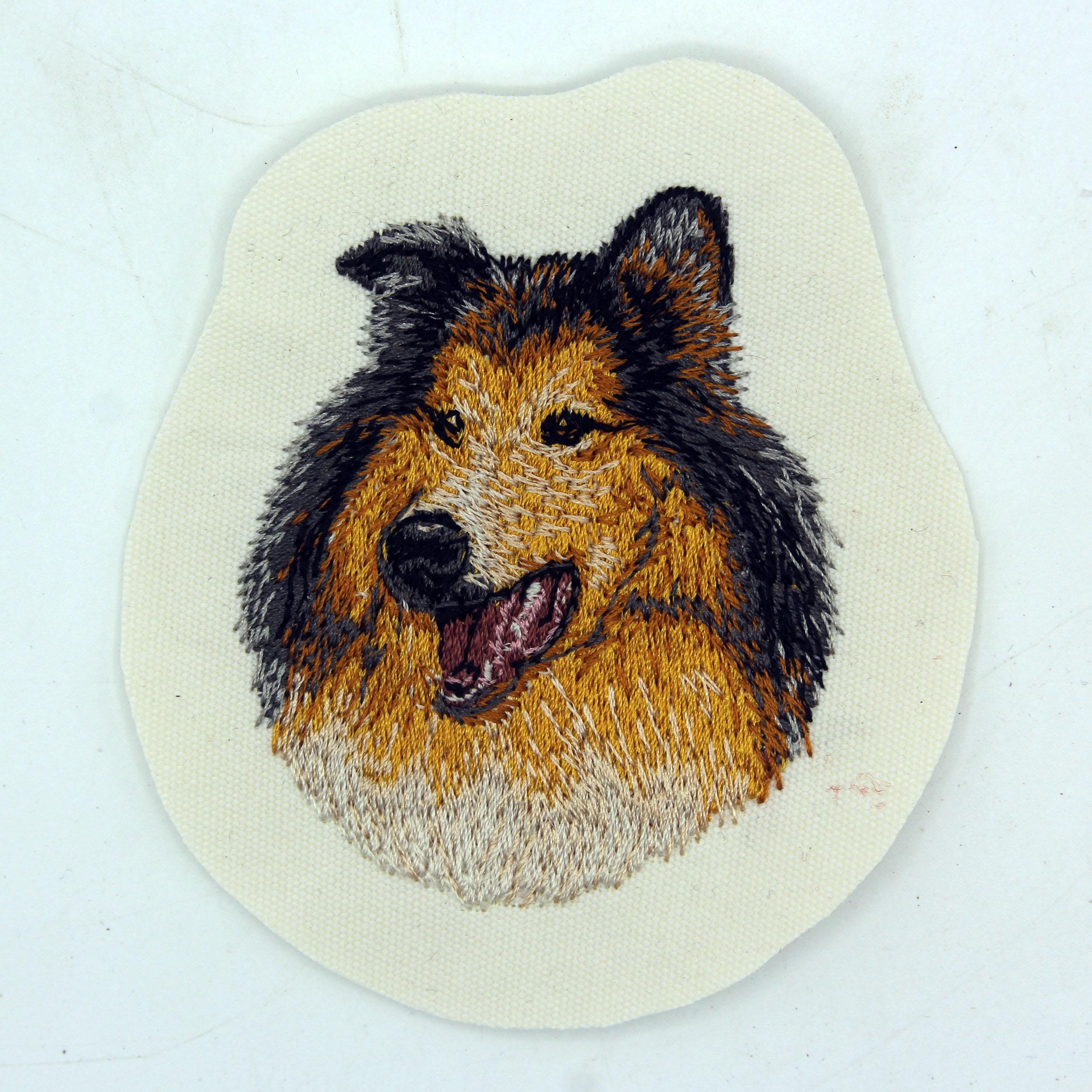 Realistic Embroidered Patch, Chinese Crested Dog, Scottish Shetland ...