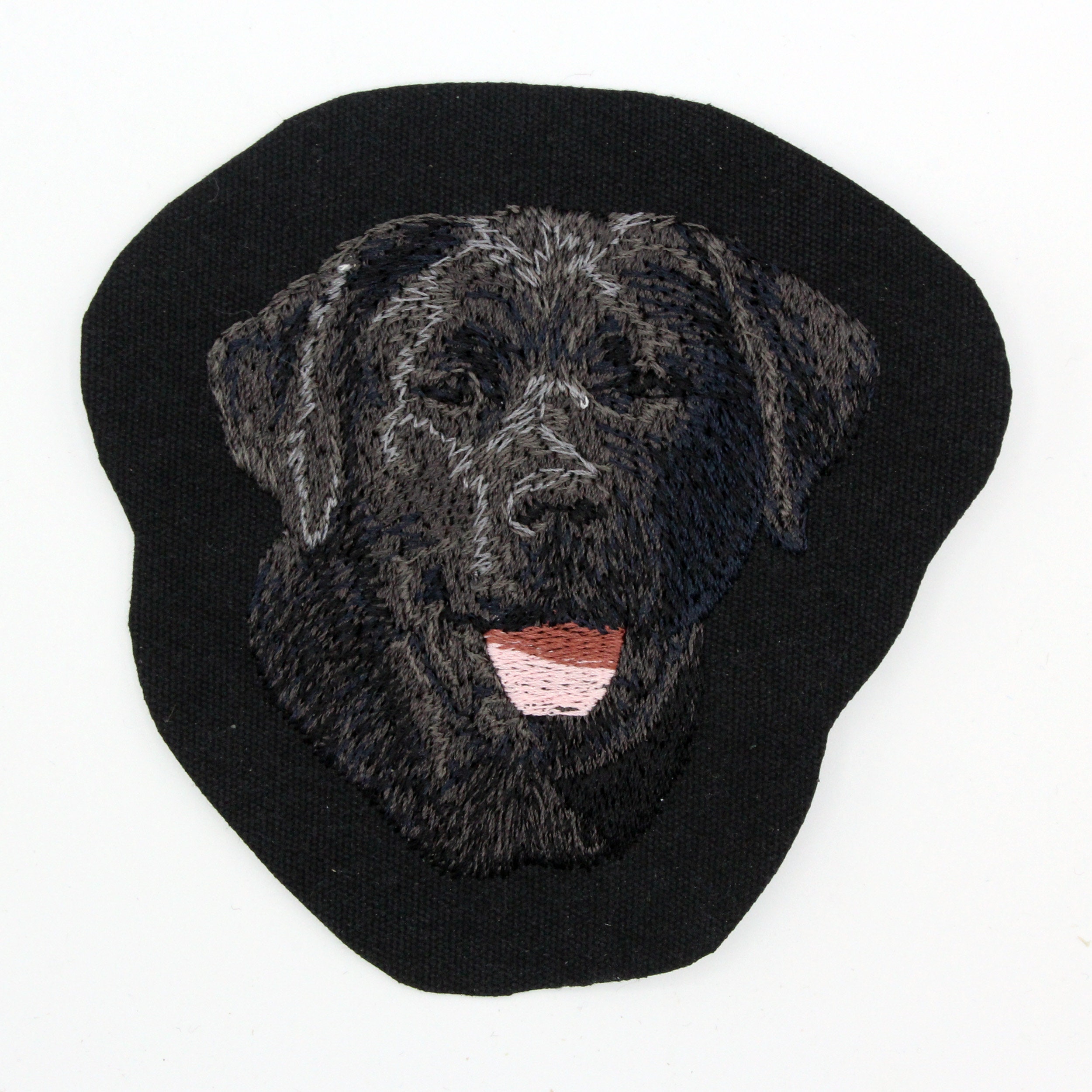 Black Labrador, Embroidered Patch Badge, Dog Breed, Labrador Retriever ...