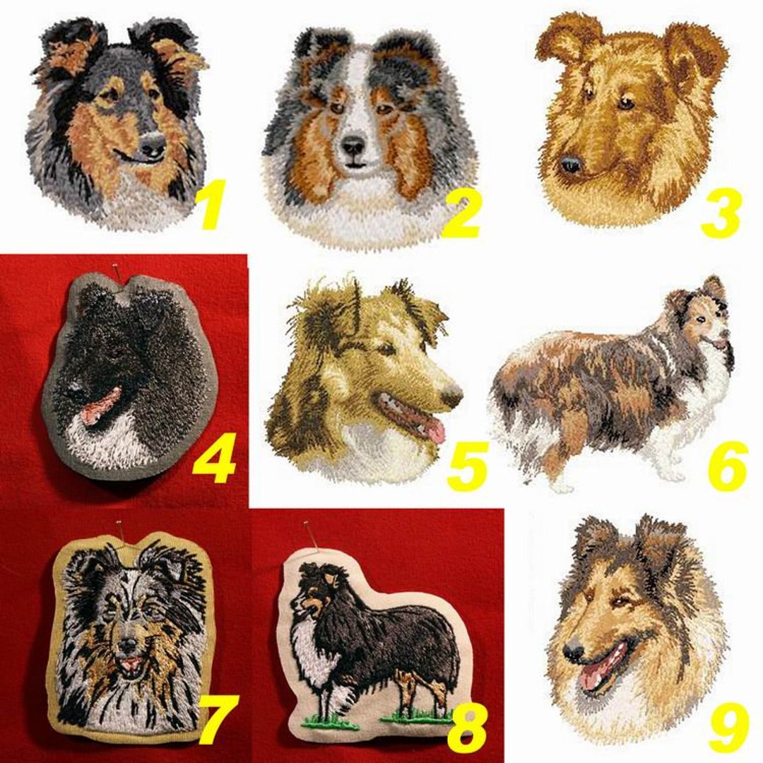 Shetland,sheltie,patch,embroidered Badge,dog Breed,shepherd,blue ...