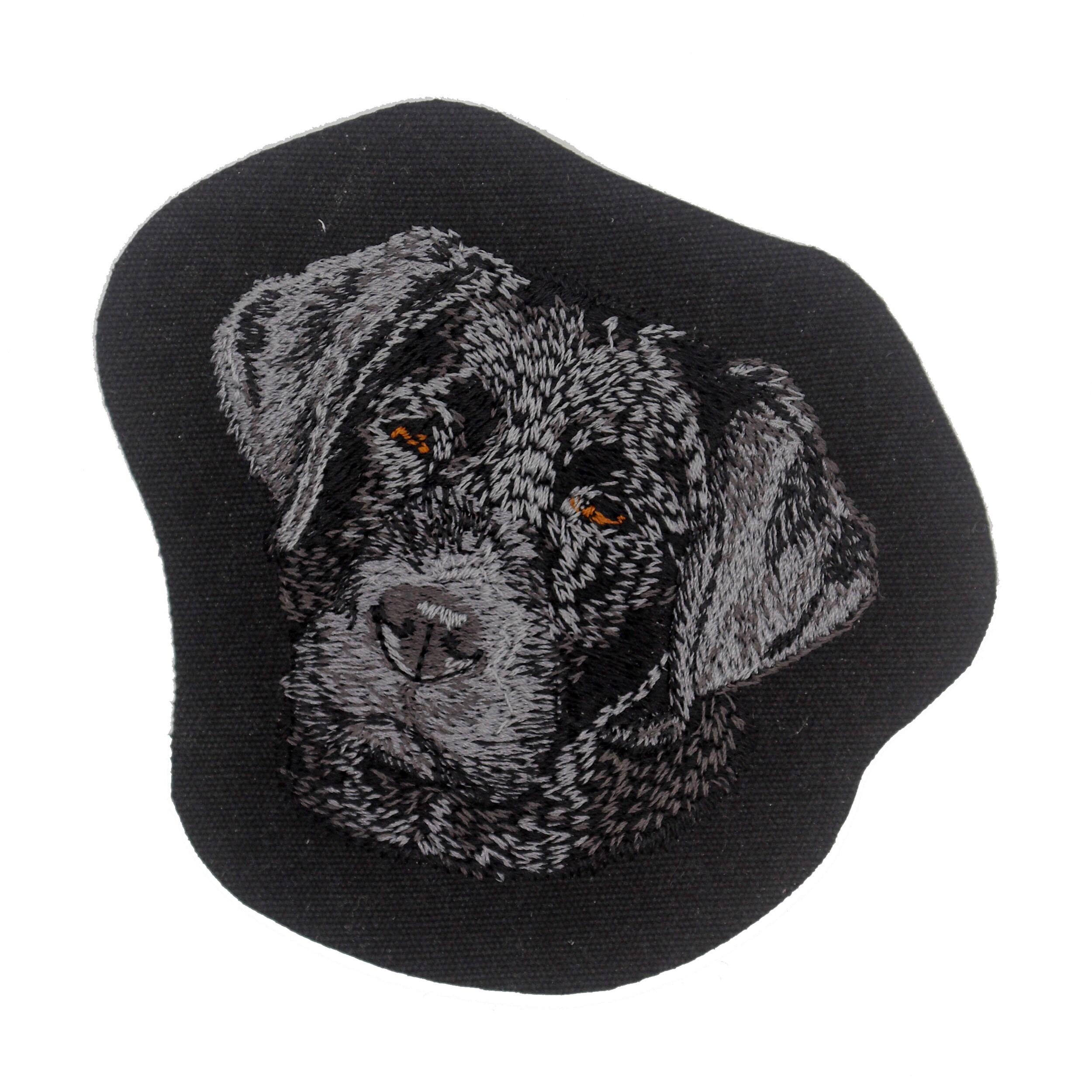 Black Labrador, Embroidered Patch Badge, Dog Breed, Labrador Retriever ...