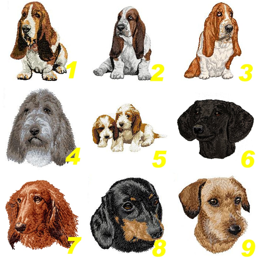 Basset Hound, Embroidered Patch Patch Dog, Basset Hound Gift Mom ...