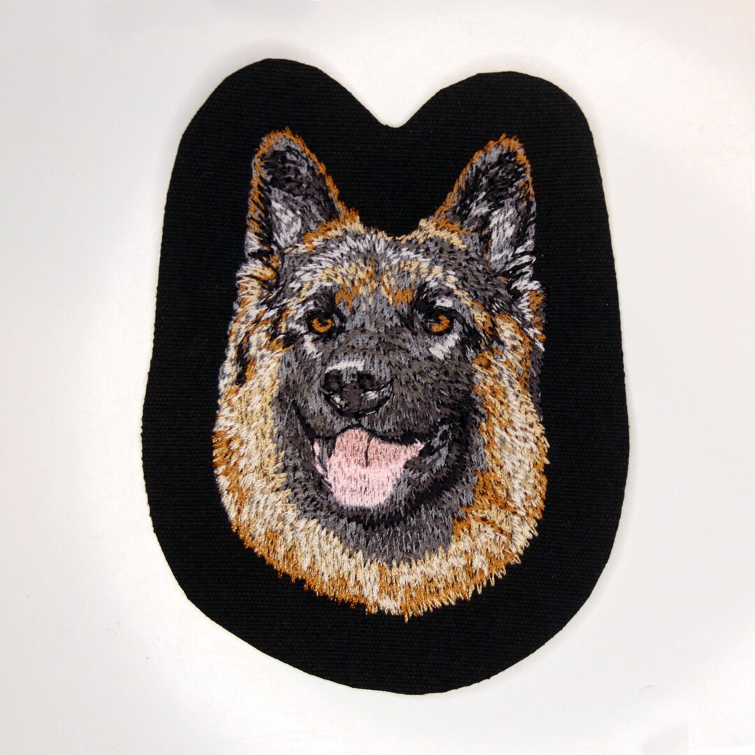 German Shepherd, Embroidered Patch Badge, Dog Breed, Shepherd Dog ...
