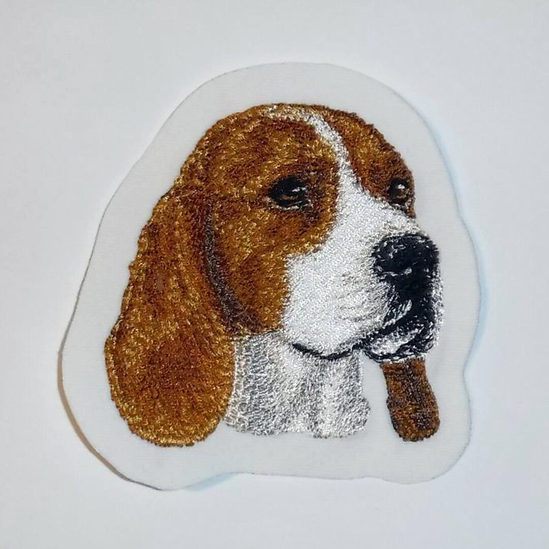 Beagle, Embroidered Patch Badge, Dog Breed, Shepherd Dog, Machine ...
