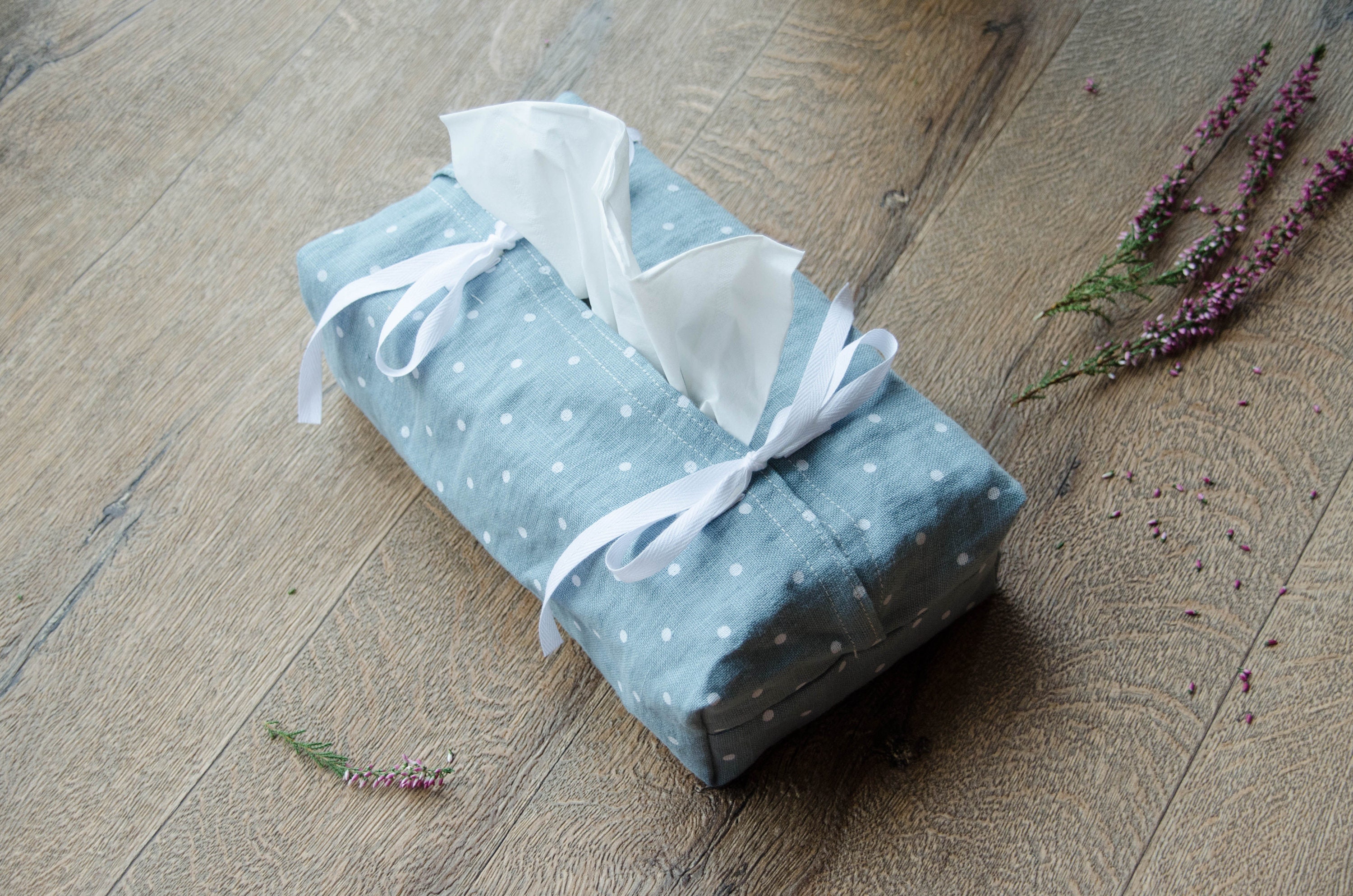 Natural Linen Tissue Box Cover Made of Washed Linen Water - Etsy