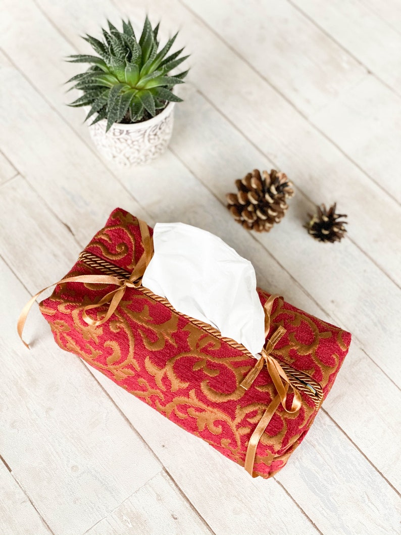 Elegant Fabric Tissue Box Cover High Quality Interior Decor - Etsy