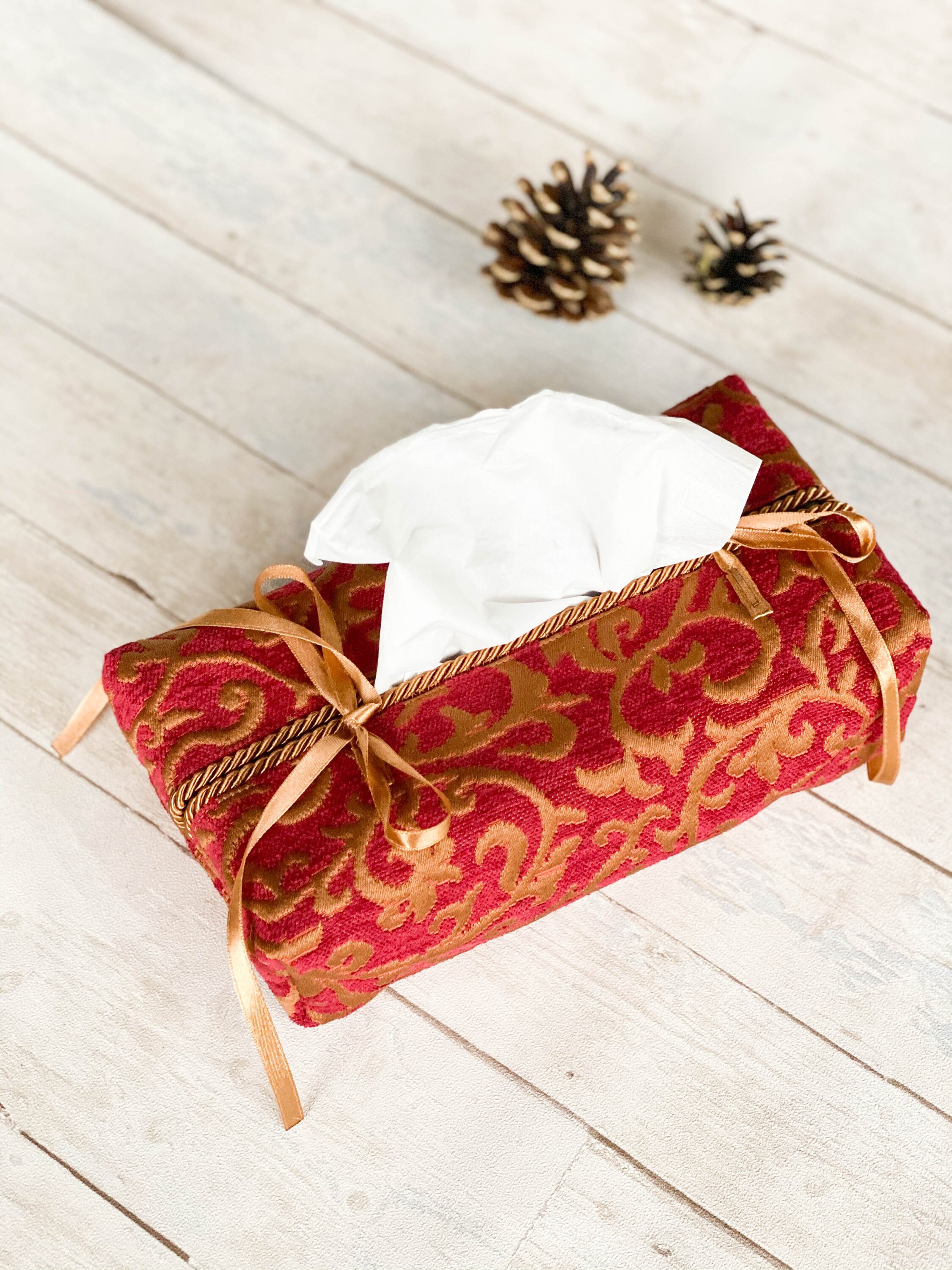 Elegant Fabric Tissue Box Cover High Quality Interior Decor - Etsy