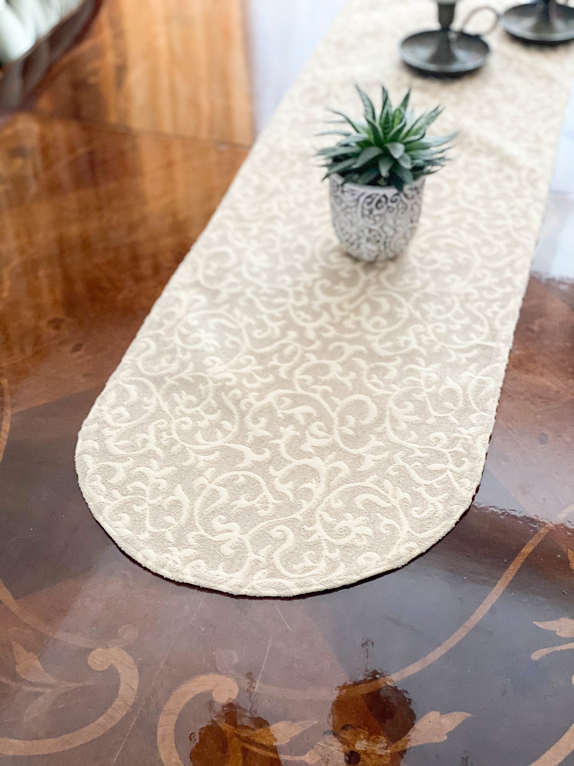 Patterned Moroccan Table Runner Traditional Console Table | Etsy