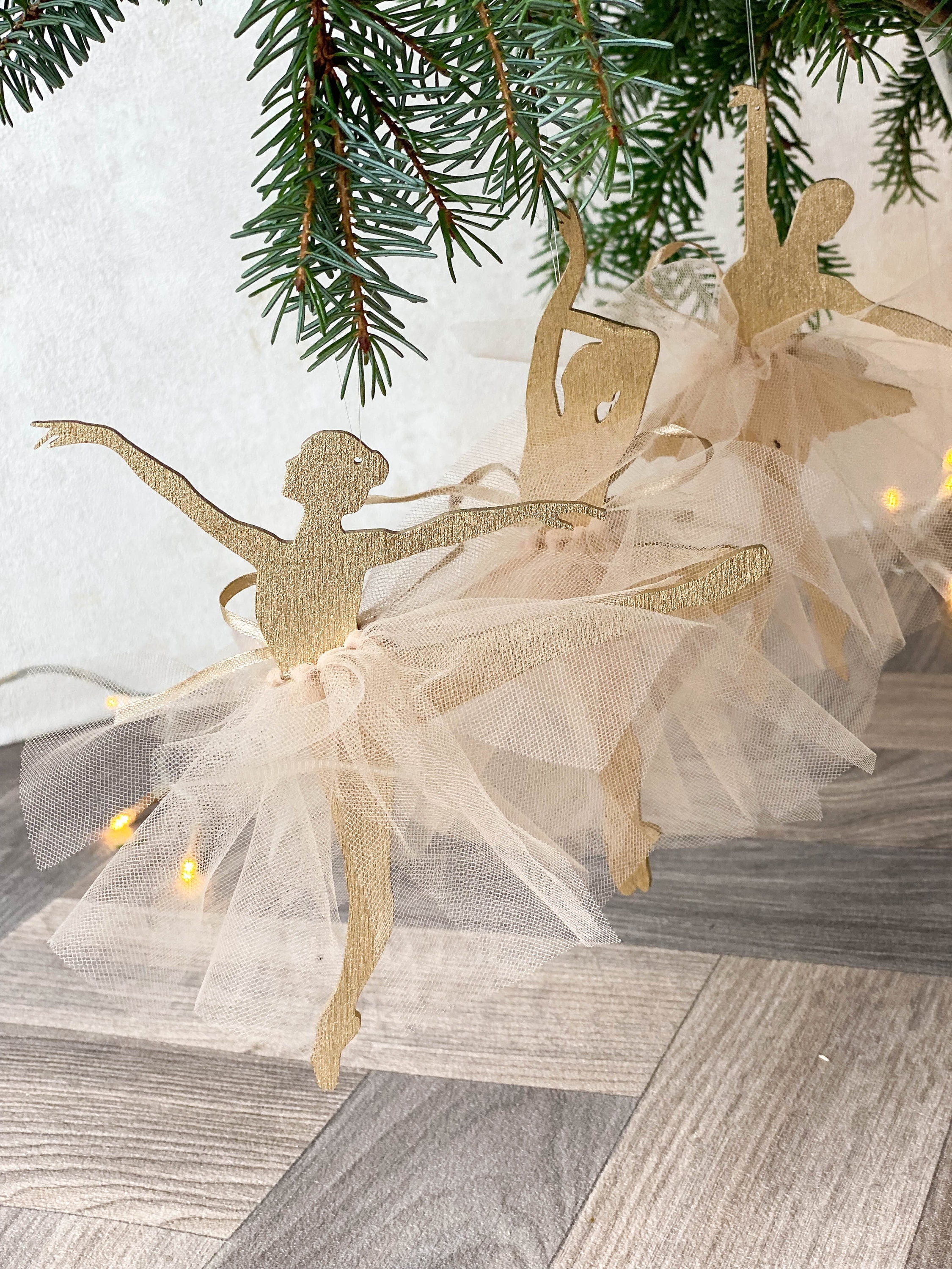 A Set of 3 Golden Ballerina Decorations to Decorate Your Home | Etsy