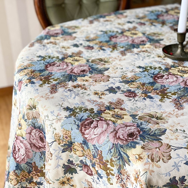 Floral Tablecloth - Etsy