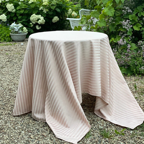 Striped Tablecloth - Etsy