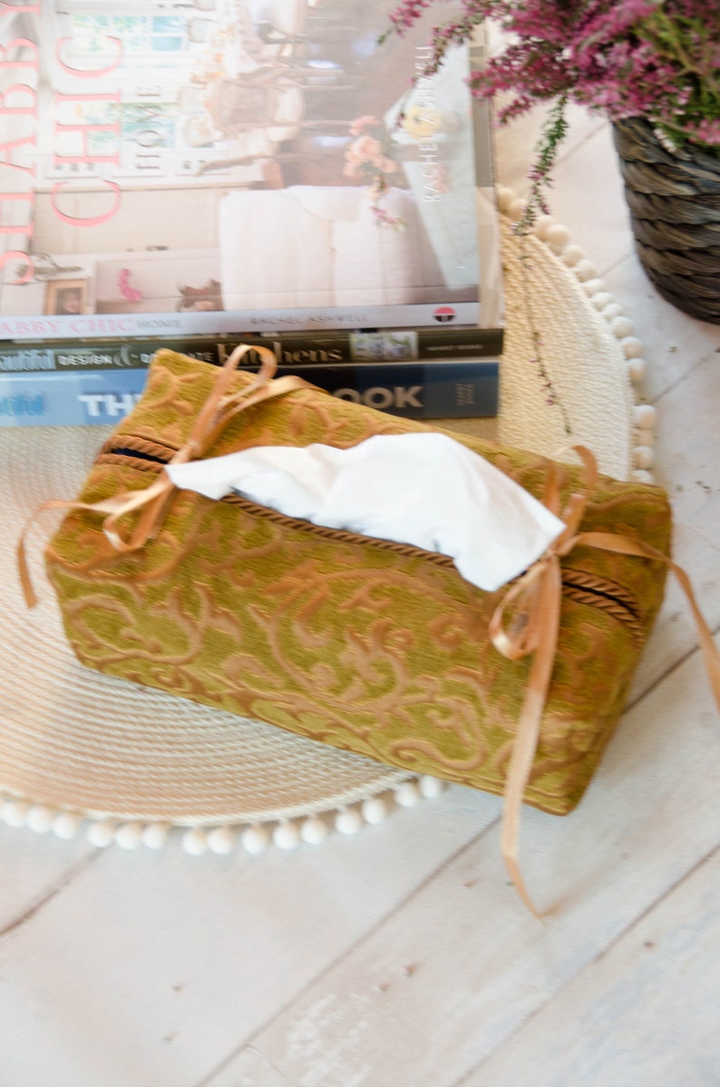 Tissue Box Cover Made of High Quality Tapestry Fabric House - Etsy