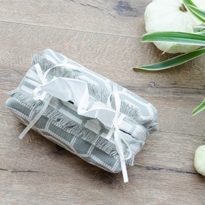 Fabric Tissue Box Cover, Sage Green Tissue Box Cover, Bedside Table ...