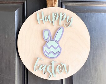 Easter Sign Welcome Sign Door Sign Wood Door Sign - Etsy