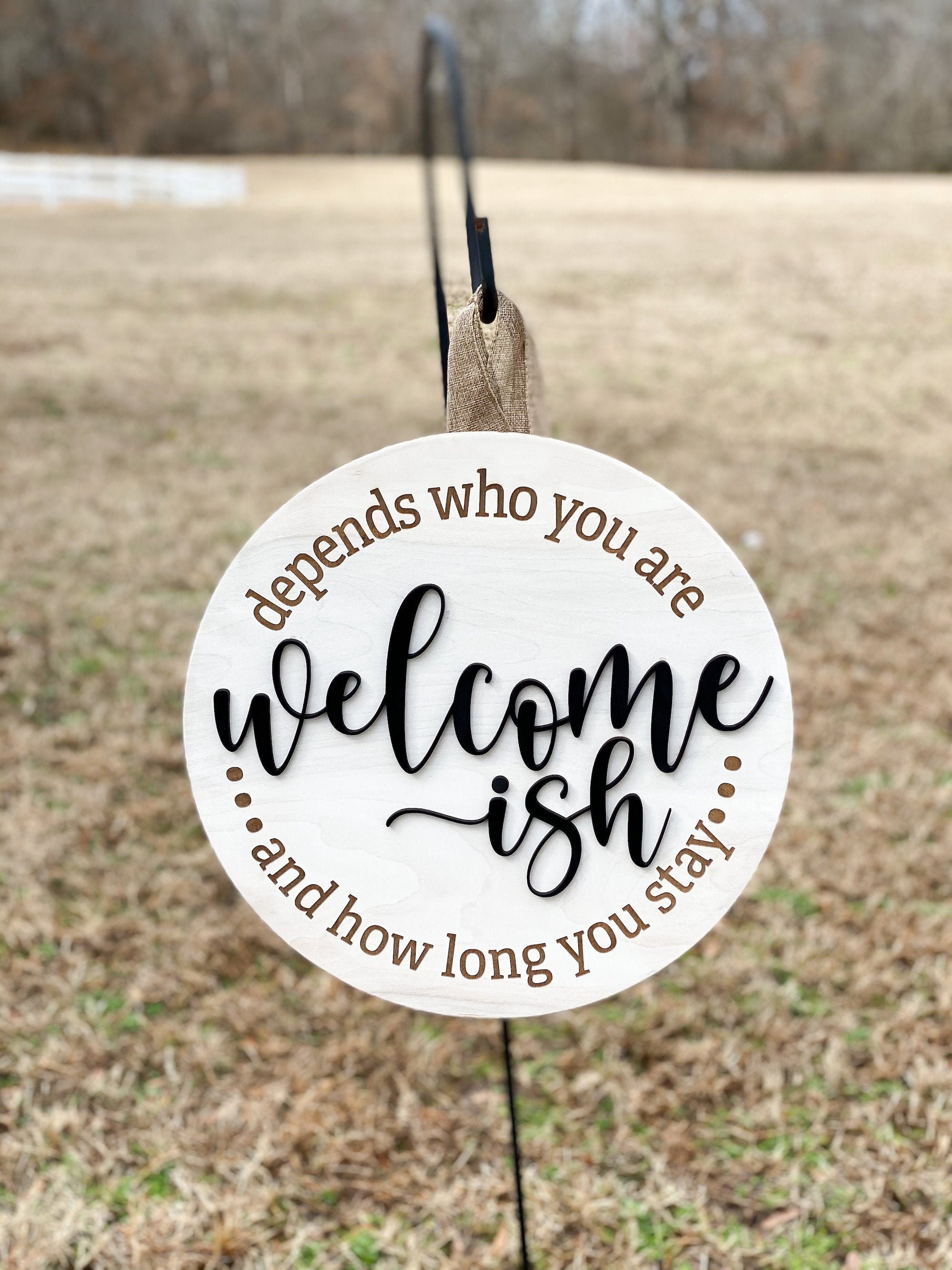 Welcome Sign Welcome ish Door Sign Welcome Sign Front Door | Etsy