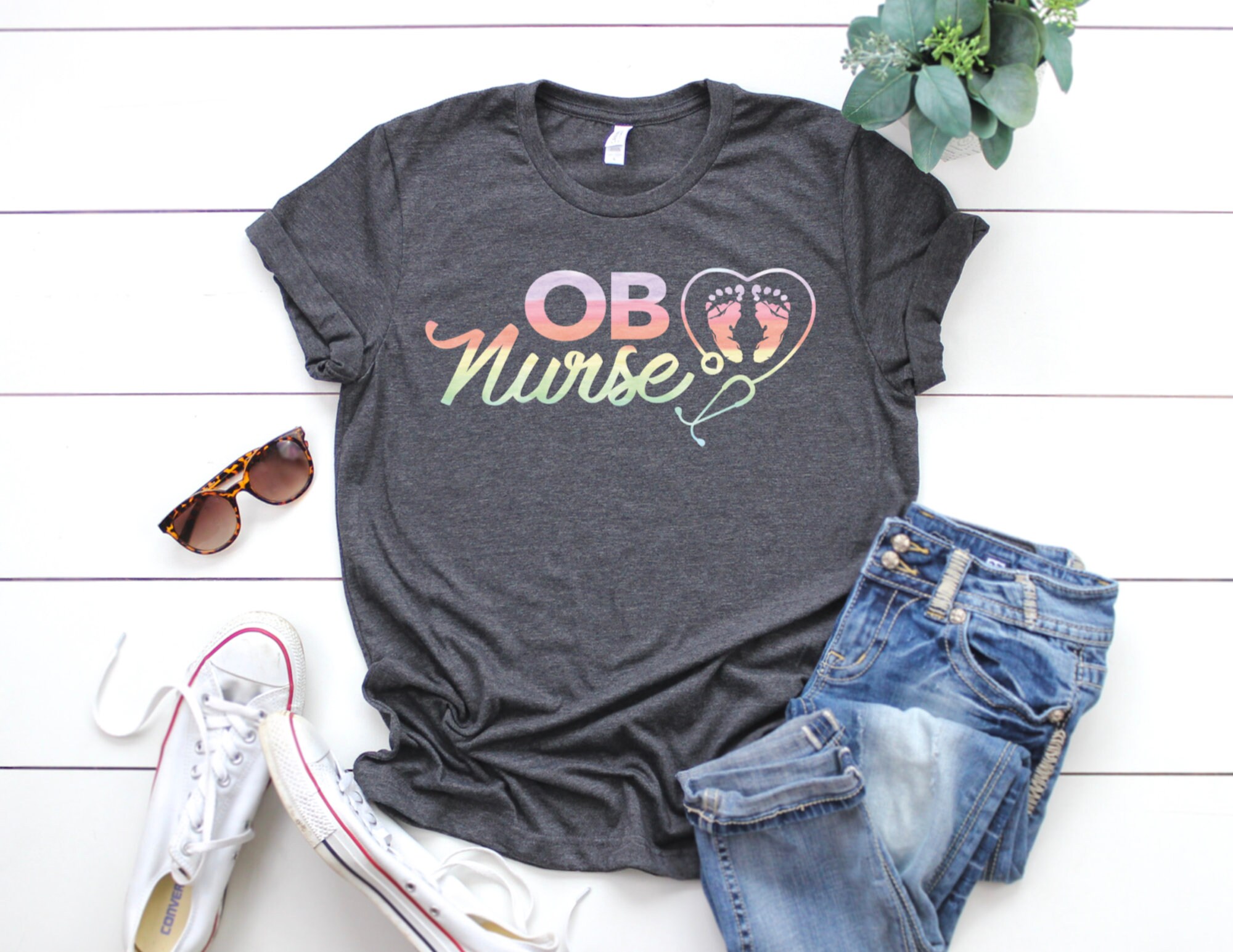 Nurse Shirts Baby Nurse Shirt OB Nurse Shirt Baby Nurse | Etsy