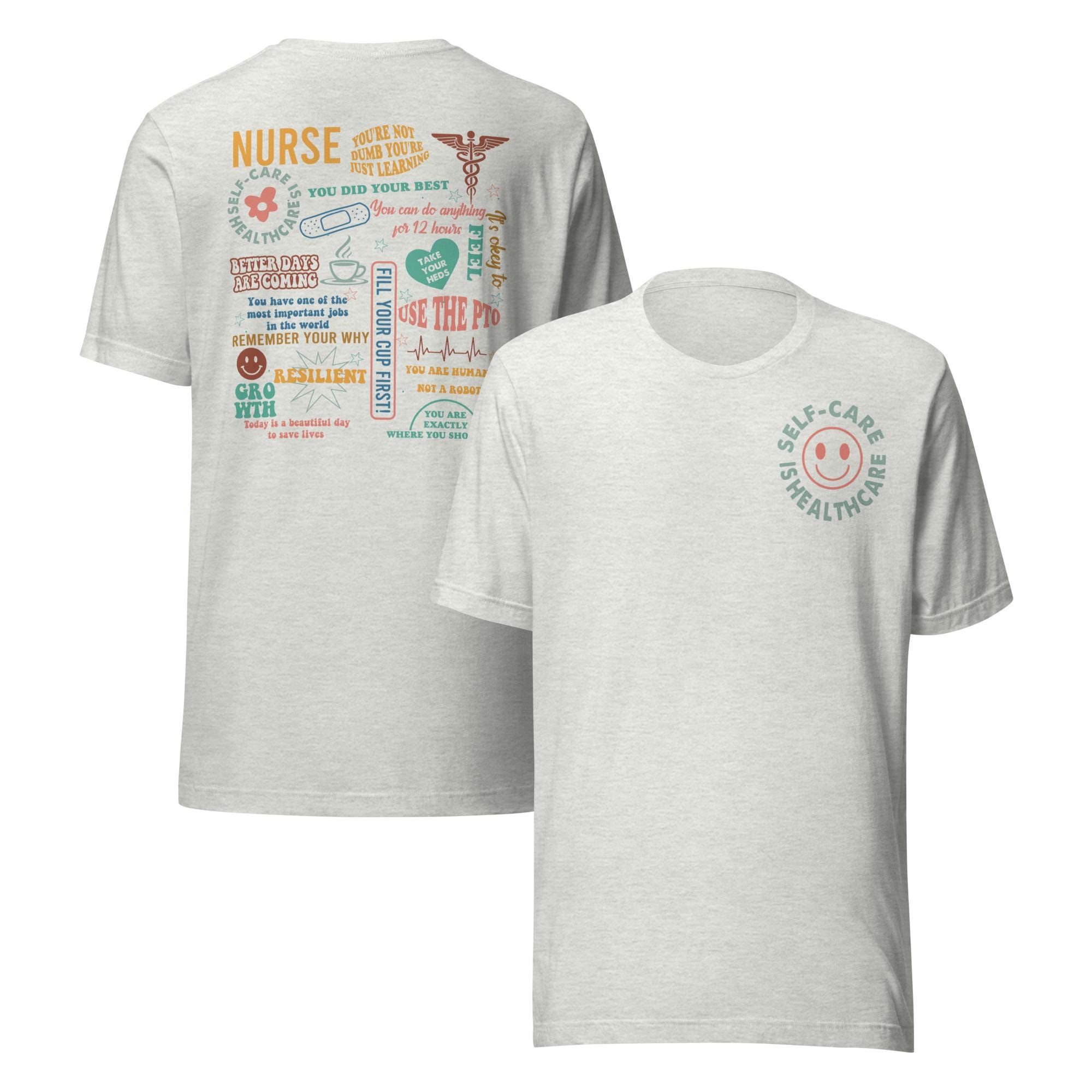 Self Care is Healthcare Nurse Shirt, Mental Health RN Tee, ICU Nurse ...
