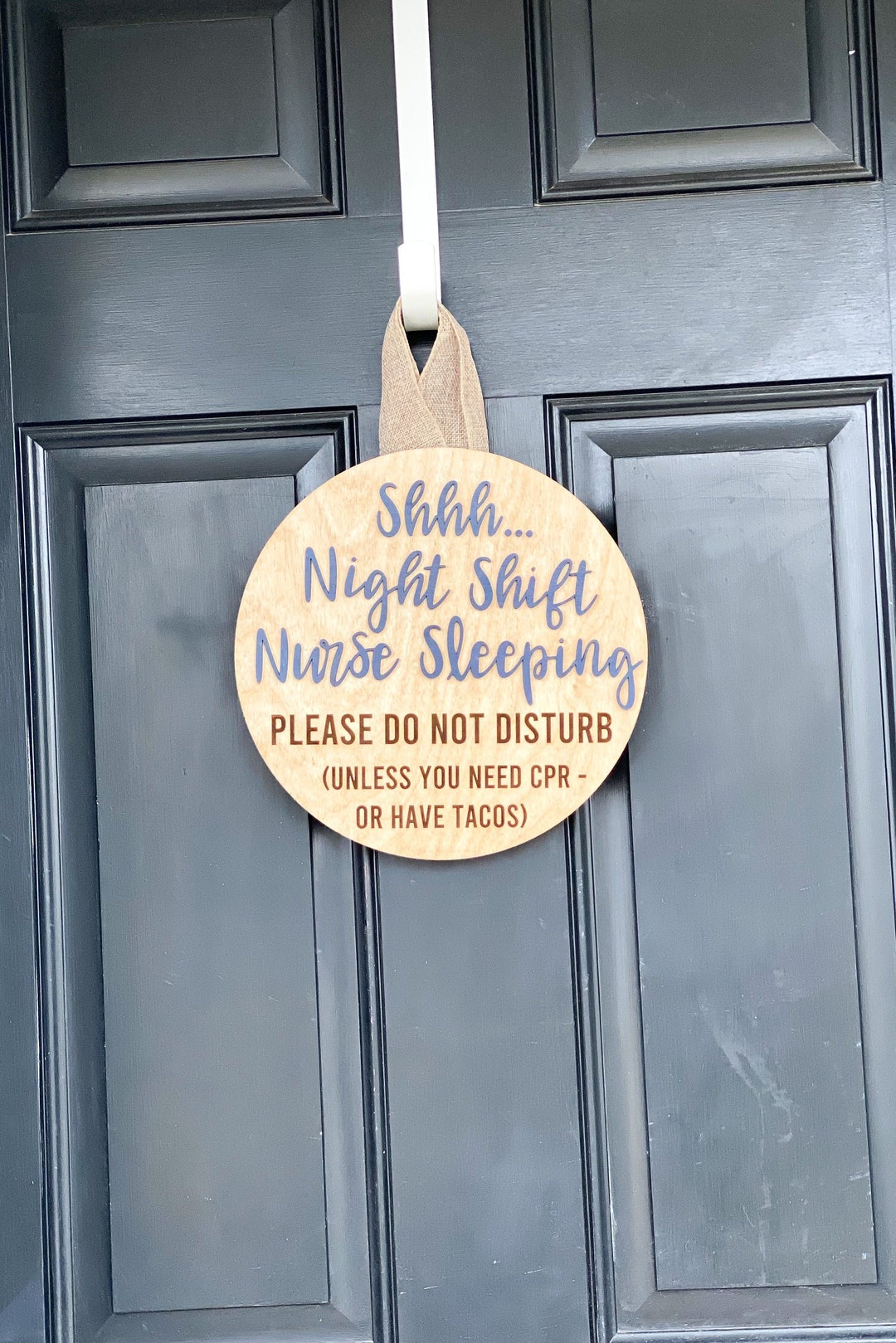 Nurse Sleeping Door Sign, Nurse Sign, Nurse Gift, Nurse Gift Ideas ...