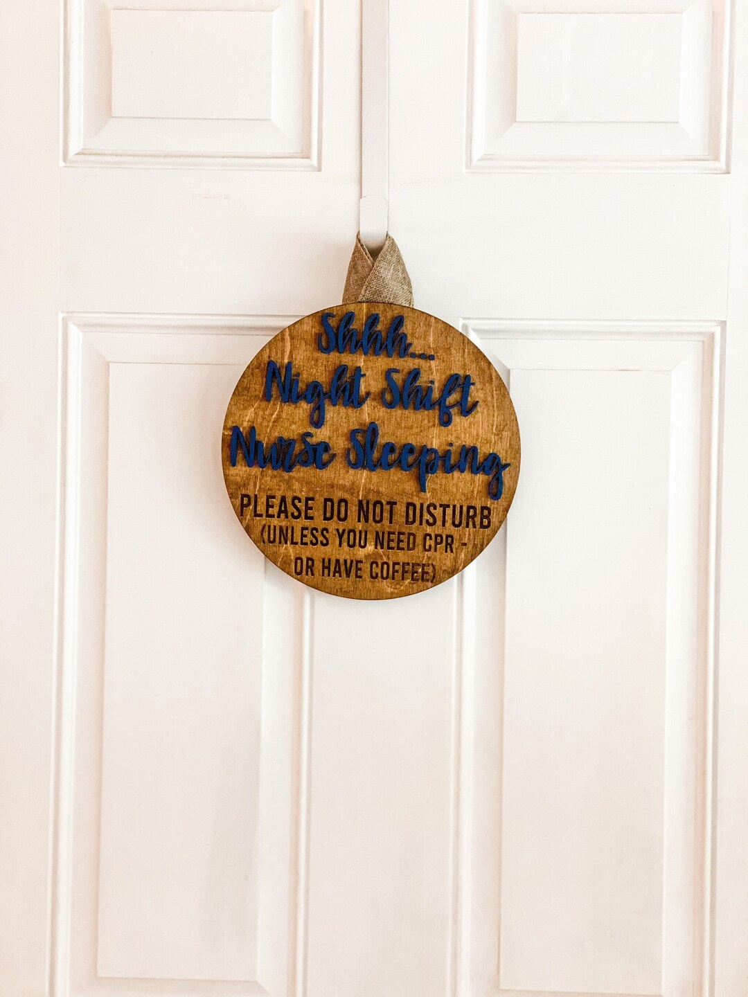 Nurse Sleeping Door Sign, Nurse Sign, Nurse Gift, Nurse Gift Ideas ...