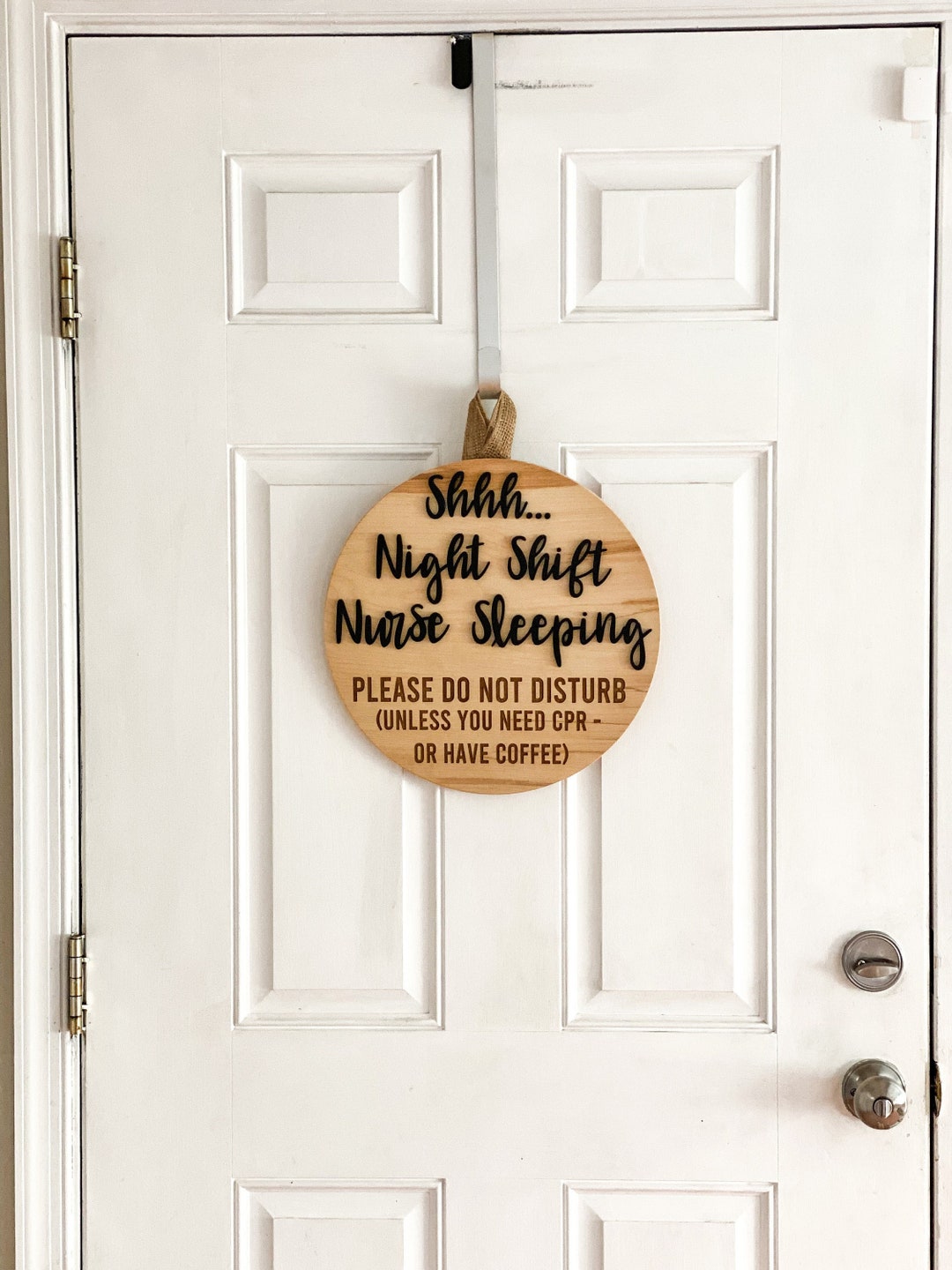 Nurse Sleeping Door Sign, Nurse Sign, Nurse Gift, Nurse Gift Ideas ...