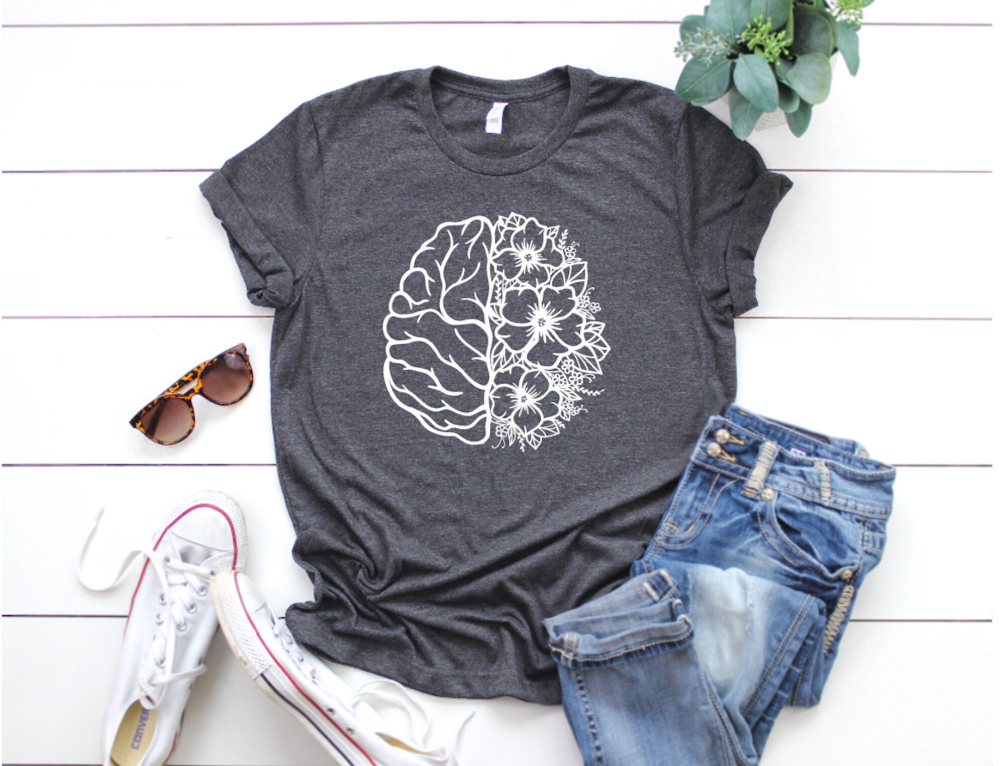 Anatomical Brain Nurse Shirts Mental Health Matters Shirt | Etsy