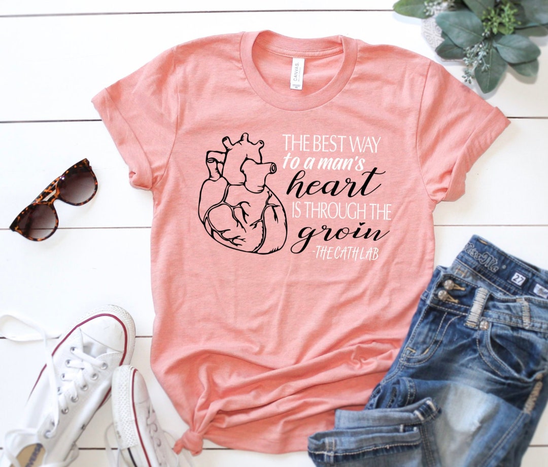 Nurse Shirts, Anatomical Heart Shirt, Cath Lab Shirt, Anatomy Shirt ...