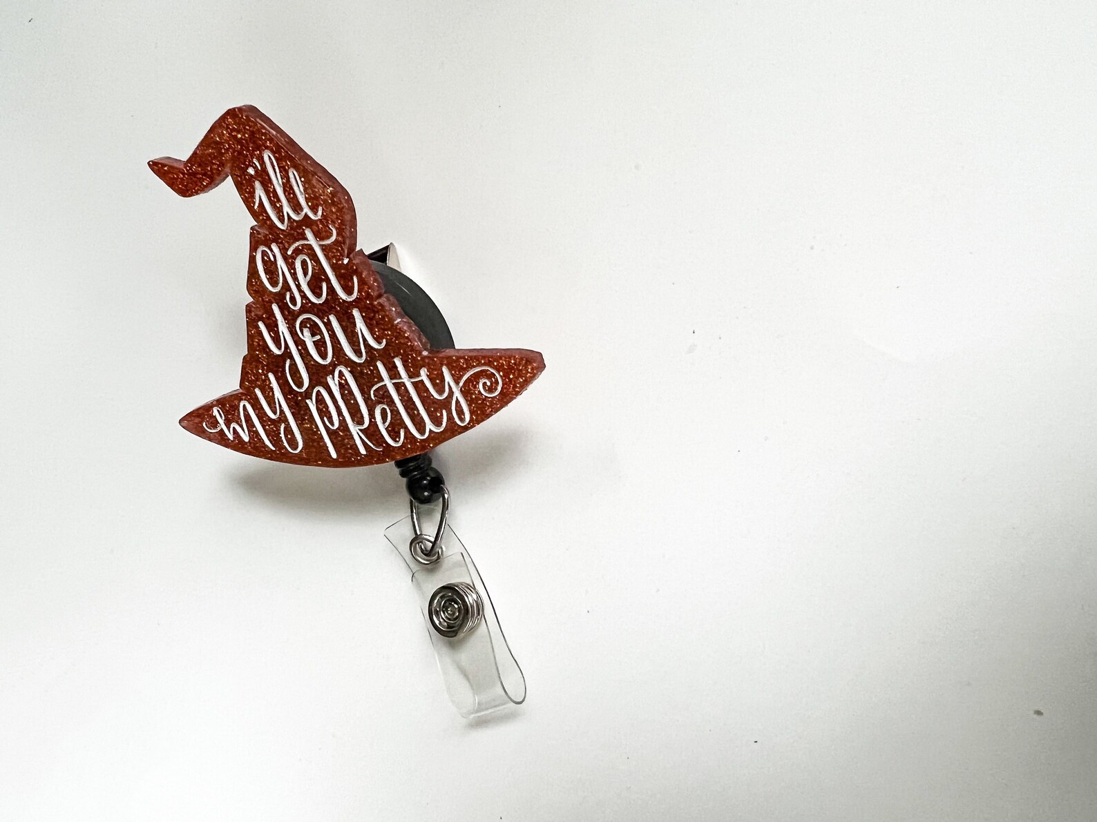 Halloween Badge Reel, Witch Hat Badge Reel, Witch Badge Reel, Nurse ...