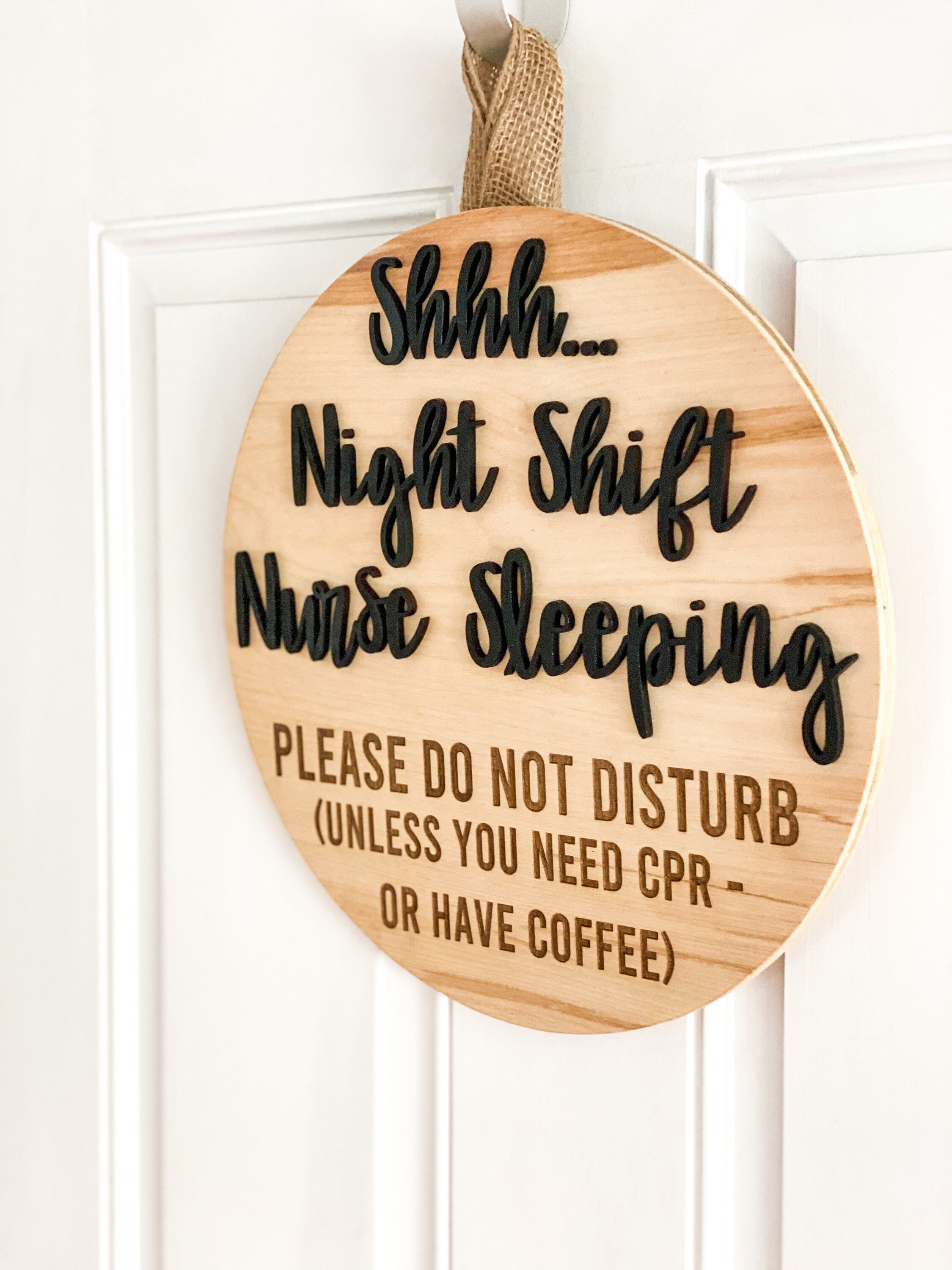 Nurse Sleeping Door Sign, Nurse Sign, Nurse Gift, Nurse Gift Ideas ...