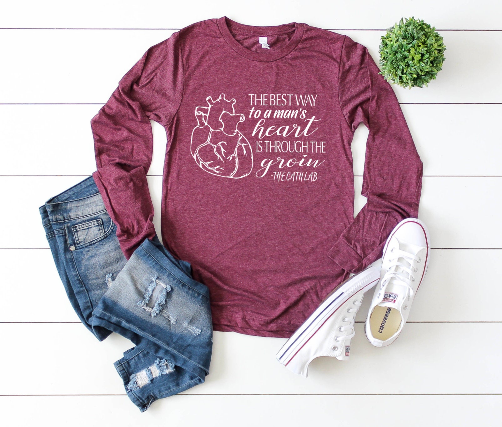 Nurse Shirts Anatomical Heart Shirt Cath Lab Shirt Anatomy | Etsy