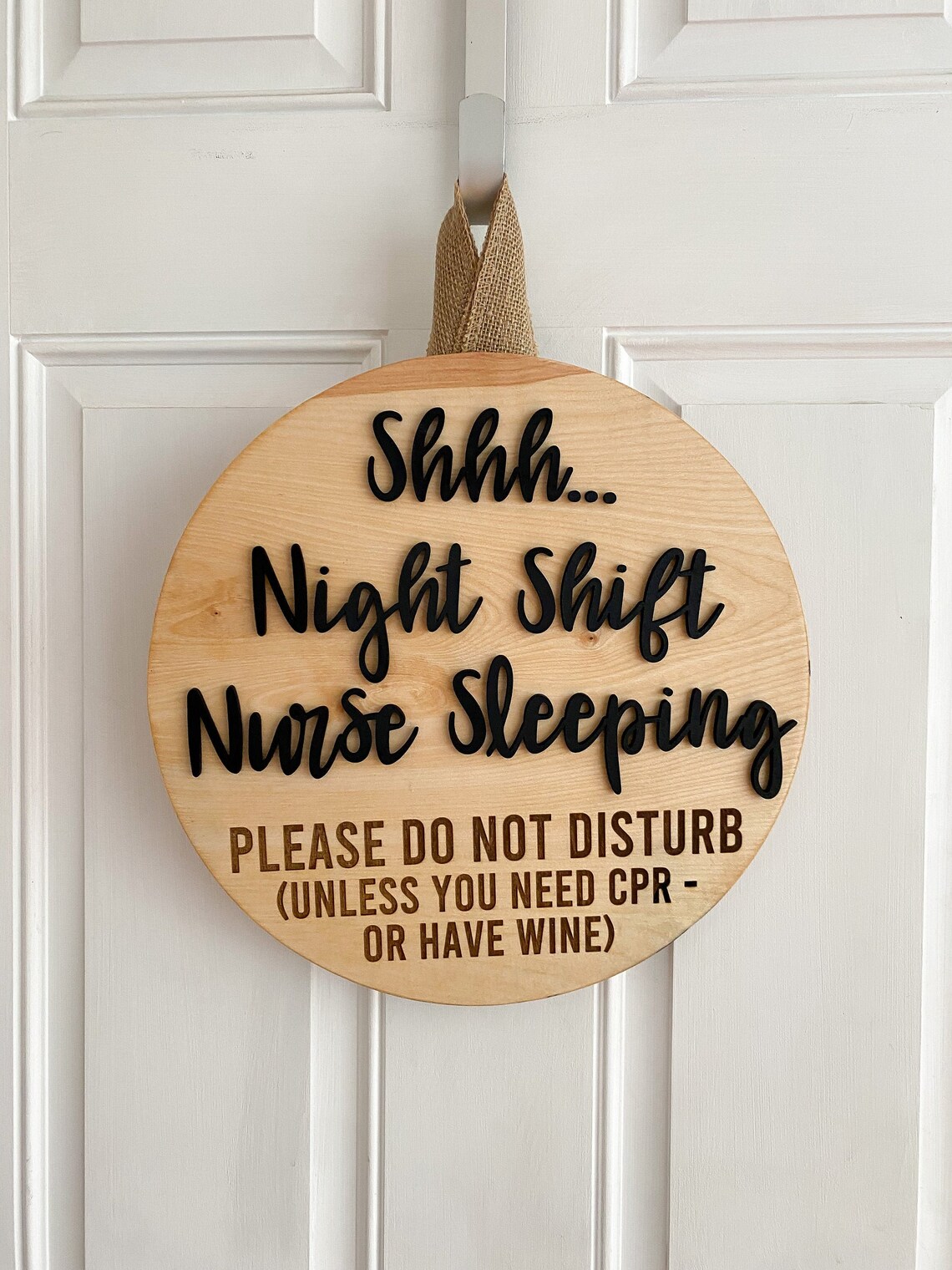 Nurse Sleeping Door Sign Night Shift Nurse Door Sign Night - Etsy