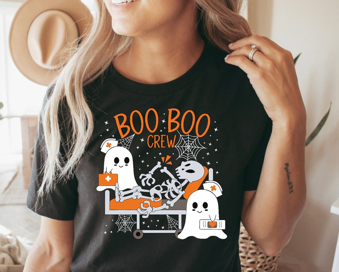 Boo Boo Crew Halloween Nurse Shirt, Funny Nurse Halloween Shirt, Peds ...