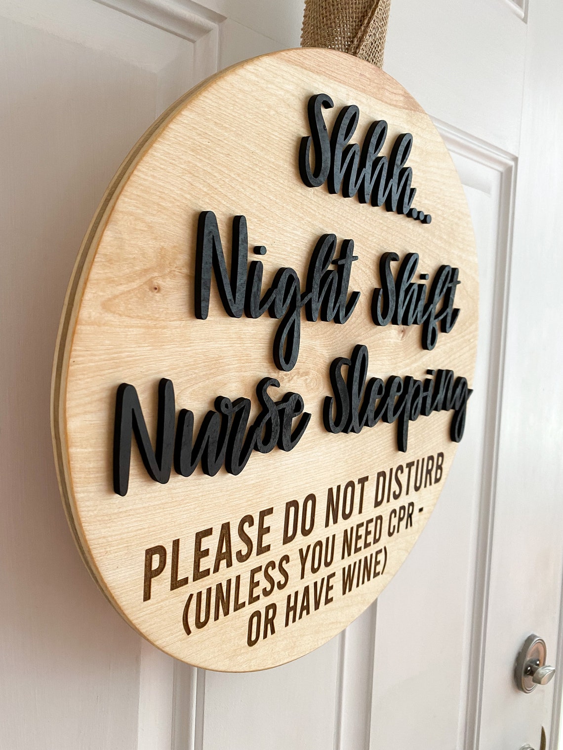 Nurse Sleeping Door Sign Night Shift Nurse Door Sign Night - Etsy