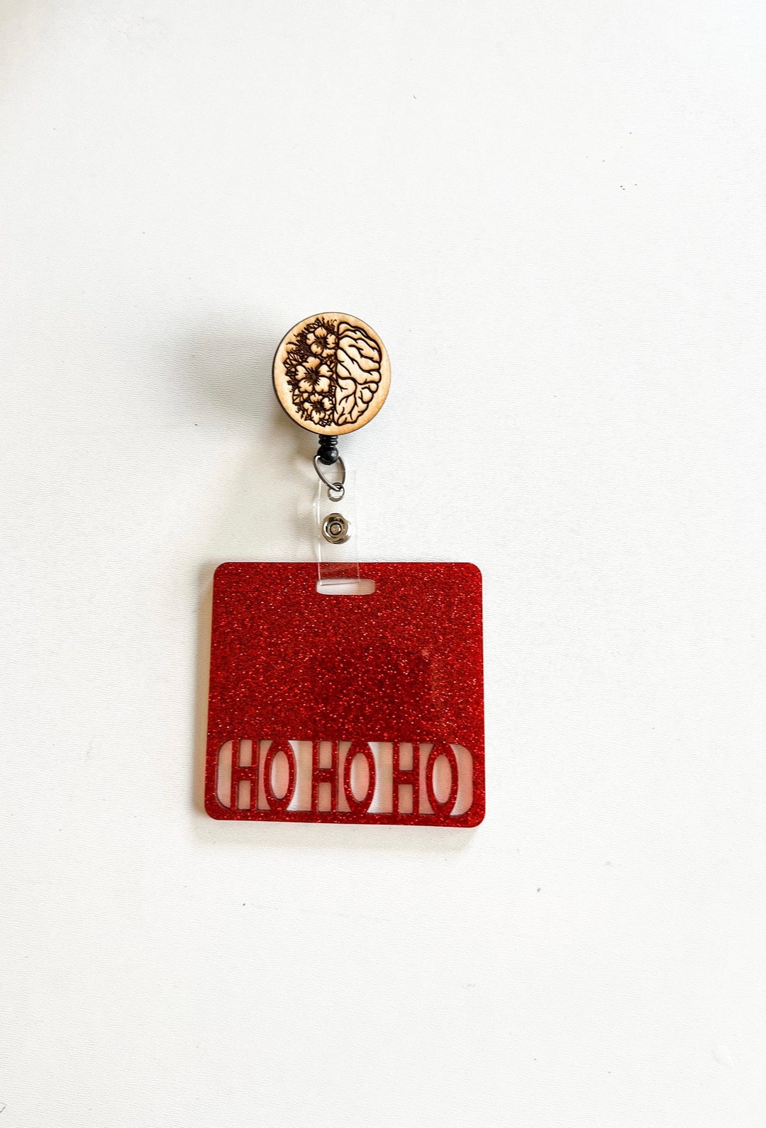 Christmas Badge Buddy, Ho Ho Ho Badge Buddy, Nurse Badge Buddy Custom ...