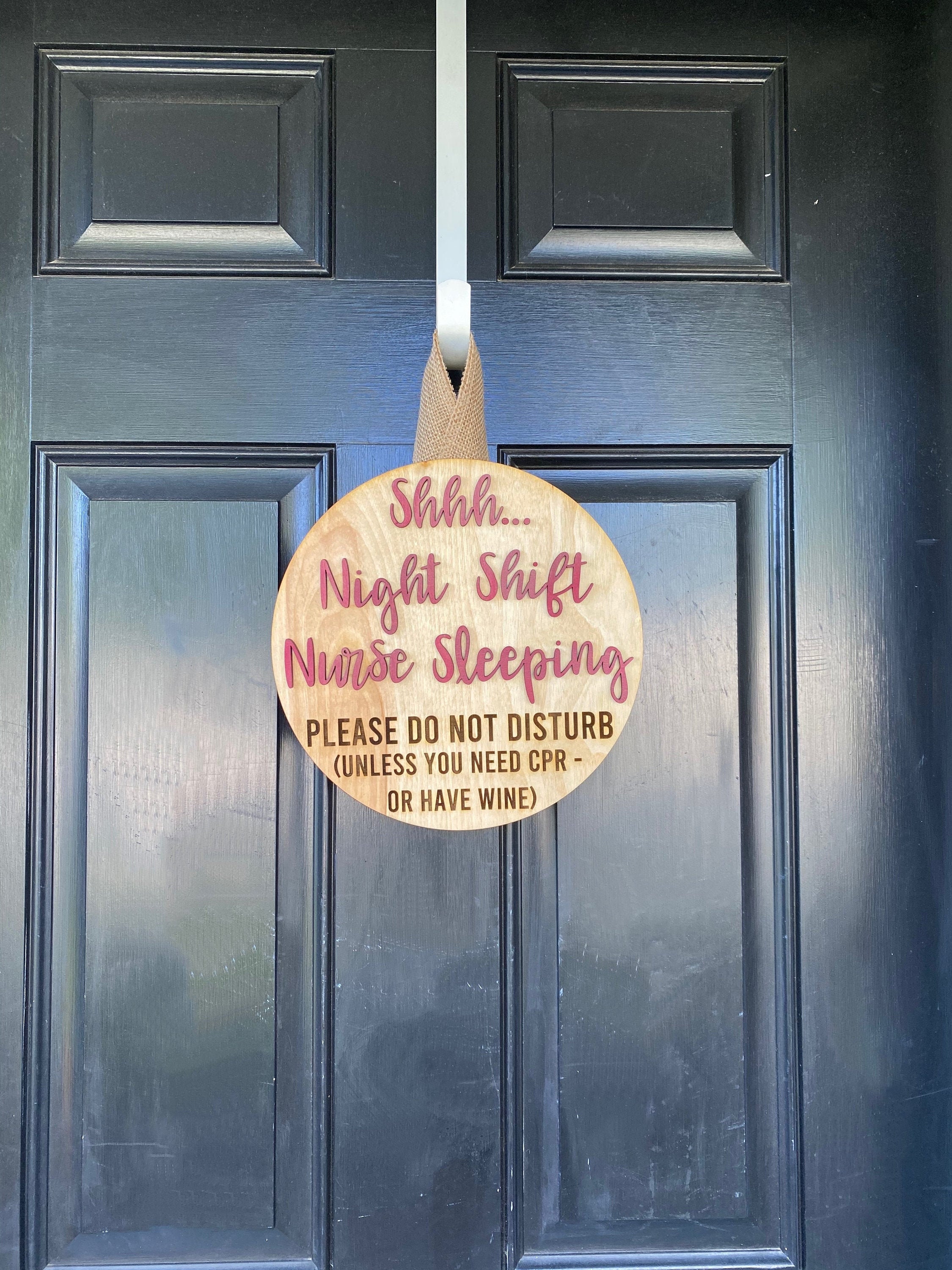 Nurse Sleeping Door Sign, Nurse Sign, Nurse Gift, Nurse Gift Ideas ...