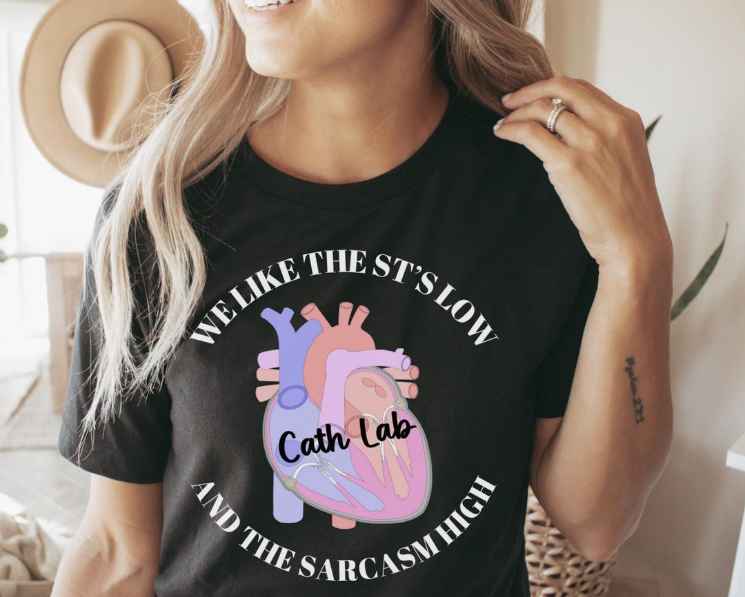 Funny Cath Lab Shirt, Cath Lab Nurse Shirt, Cath Lab RN Tee, Anatomical ...