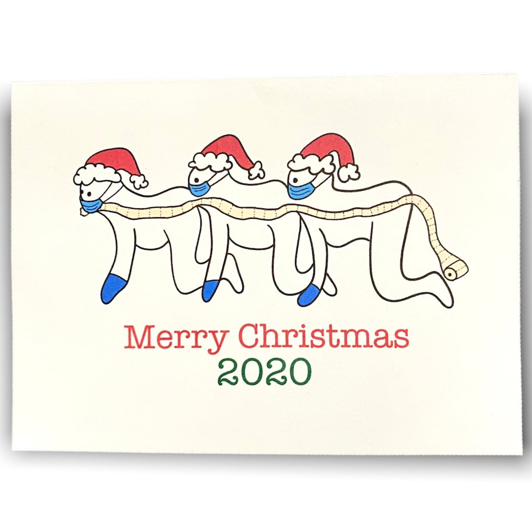 2020 Human Centipede Funny Toilet Paper Masks Gloves Christmas Card - Etsy