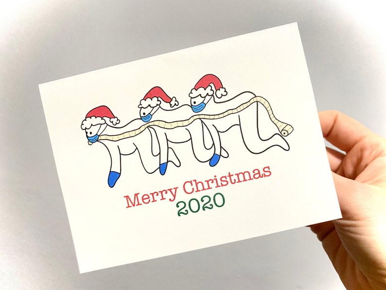 2020 Human Centipede Funny Toilet Paper Masks Gloves Christmas Card - Etsy
