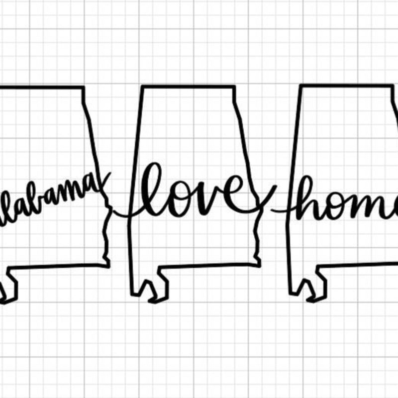 Alabama Decal - Etsy