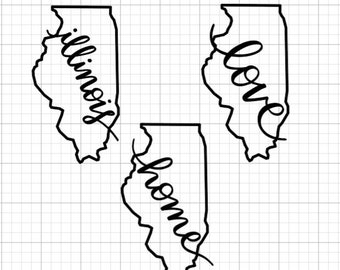 Illinois Sticker, Chicago Flag Sticker, Chicago Flag Decal, Chicago Car ...