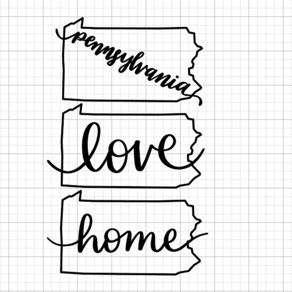Pennsylvania Decal - Etsy