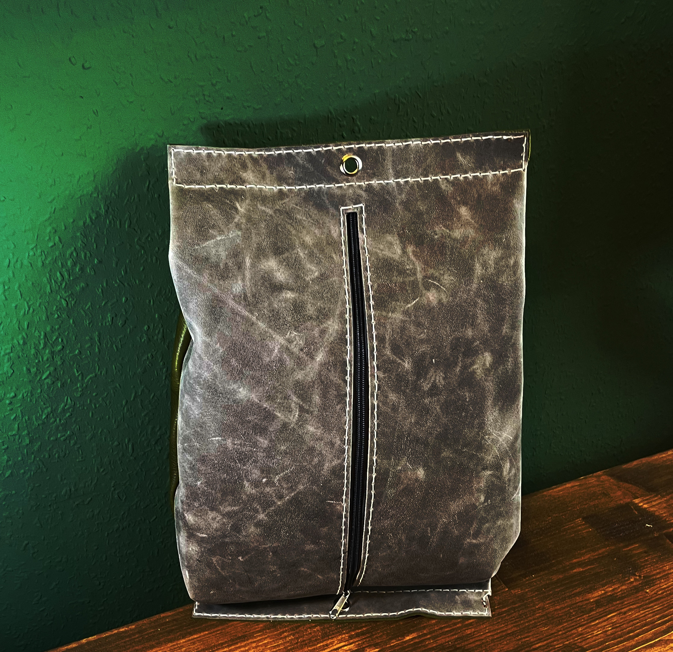 Leather Pattern Square Backpack Pattern Template Back Bag Rugsack Men ...