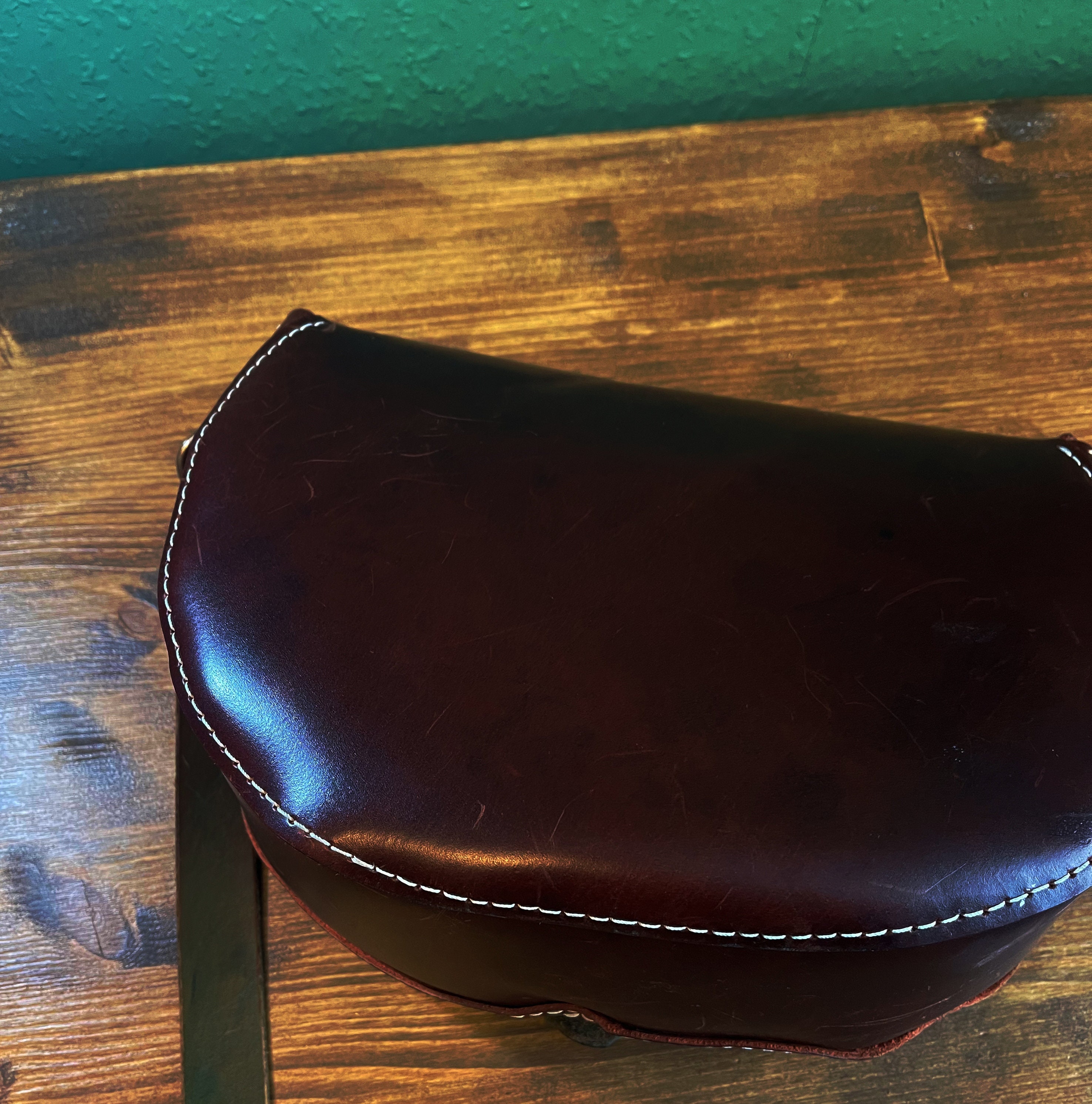 Leather Pattern Saddle Half Moon Bag Pattern Template Men Woman ...