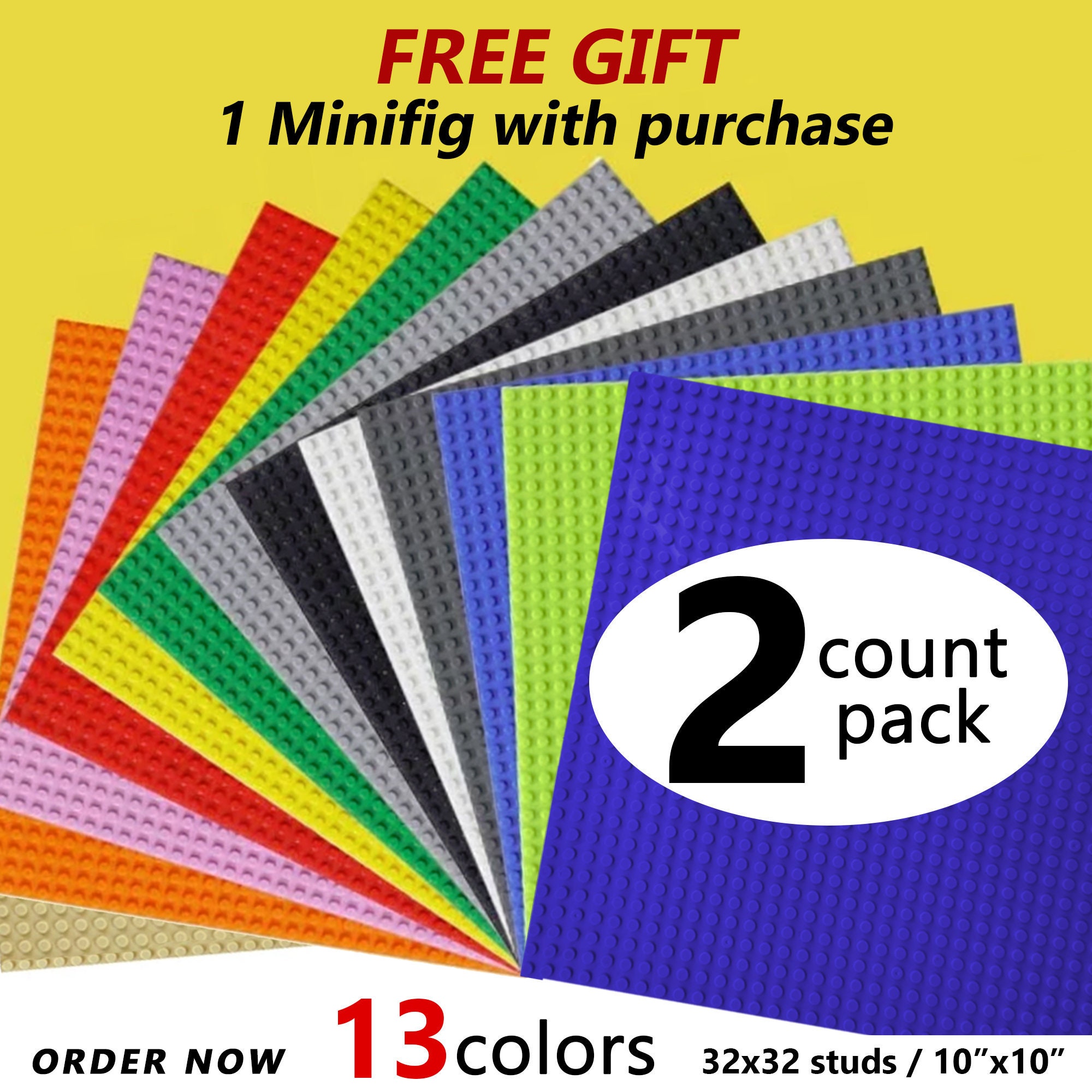 Toys & Games 3.3 feet100cm 12 Colors Adhesive Tape Baseplates 2 dot x ...