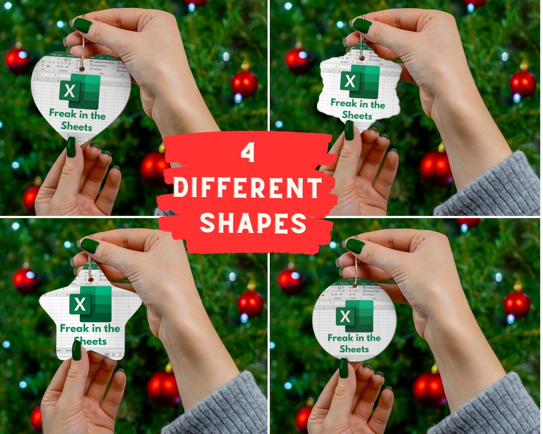 Freak in the Sheets Ornament, Spreadsheet Ornament, Accountant Gift ...