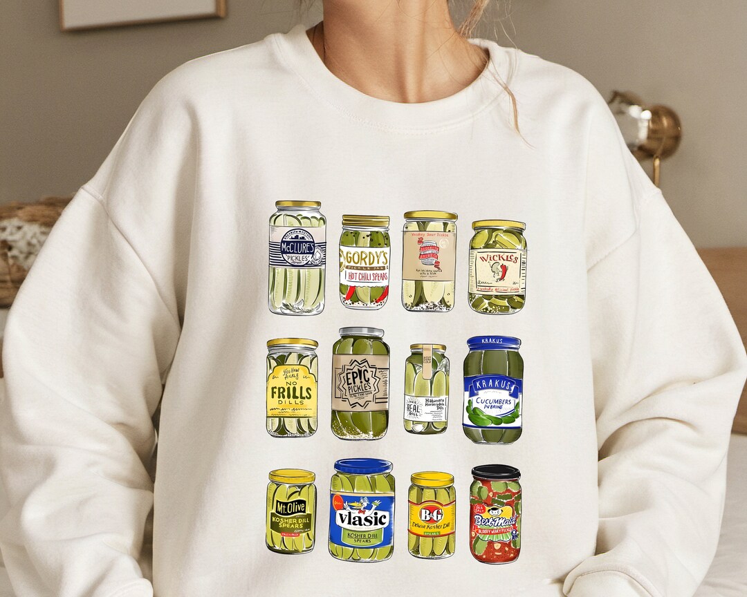 Pickle Sweatshirt Canned Pickle Sweatshirt Canning Season Sweatshirt ...