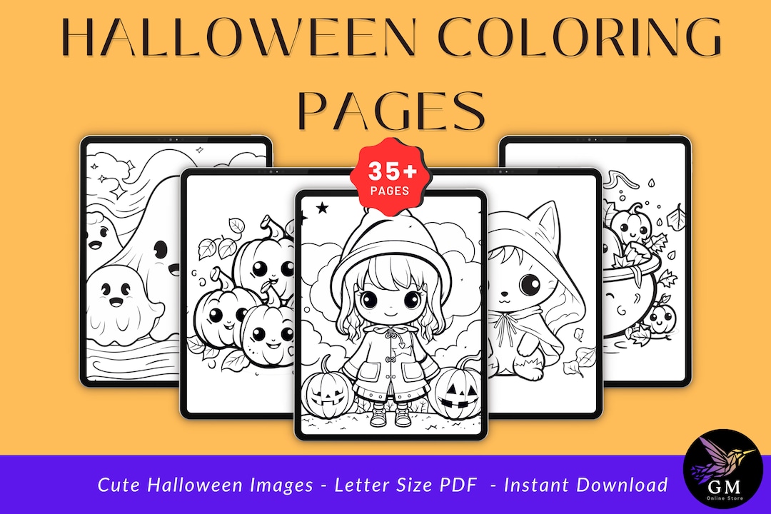 Halloween Dot Marker Coloring Pages - PDF Instant Download - Perfect ...