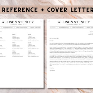 ATS Friendly Resume Template for Microsoft Word, Cover Letter ...