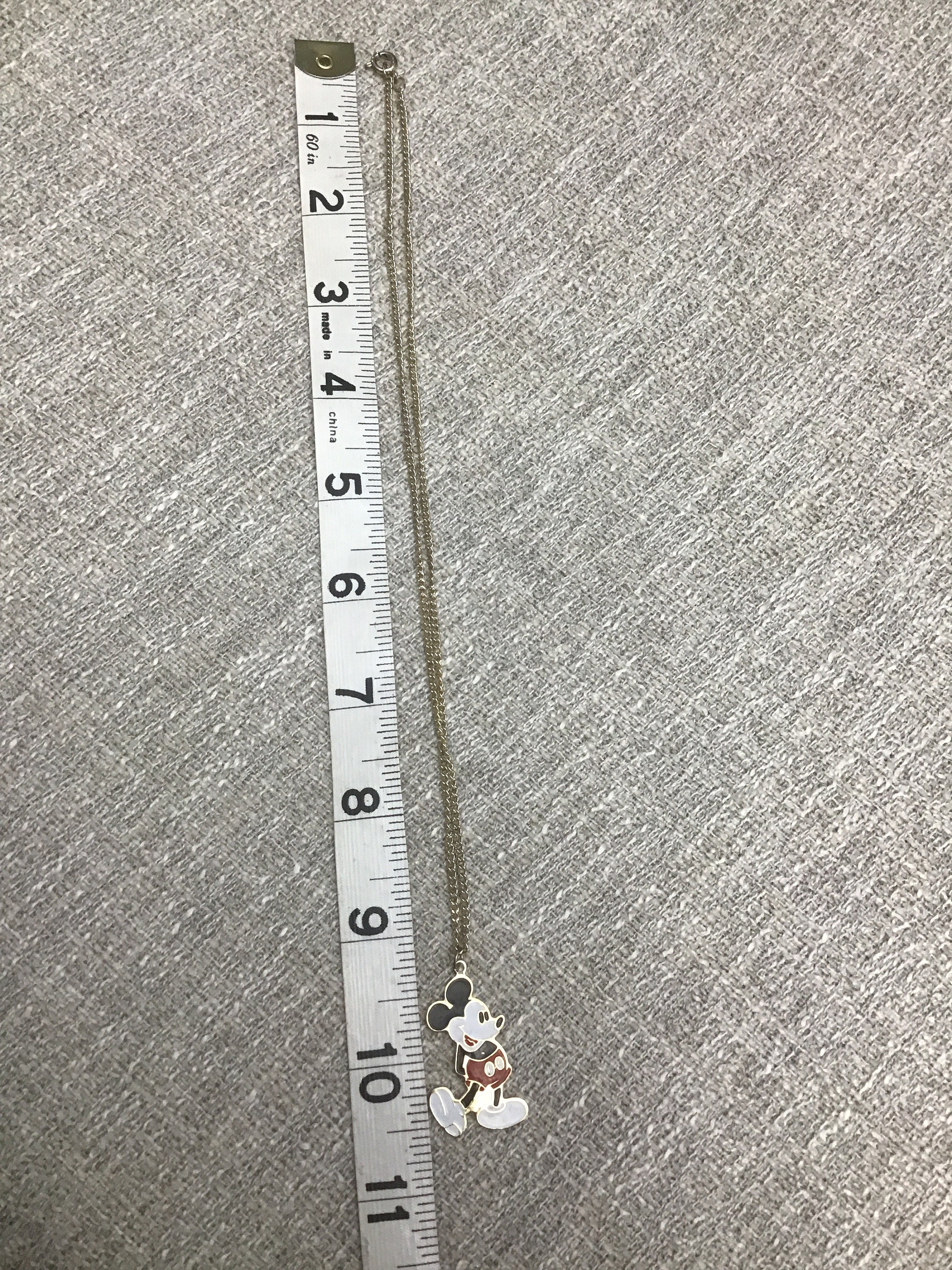 Vintage Mickey Mouse Stick Pin & Necklace - Etsy